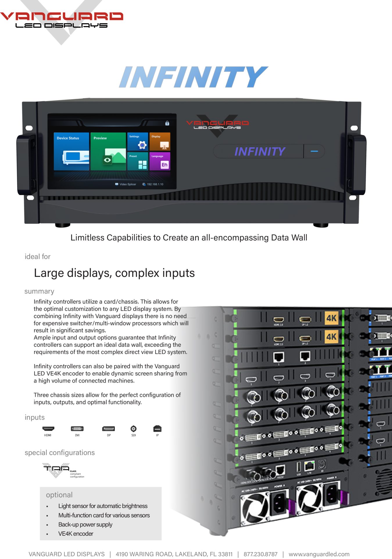 Infinity Splicing Controller | Vanguard led Display