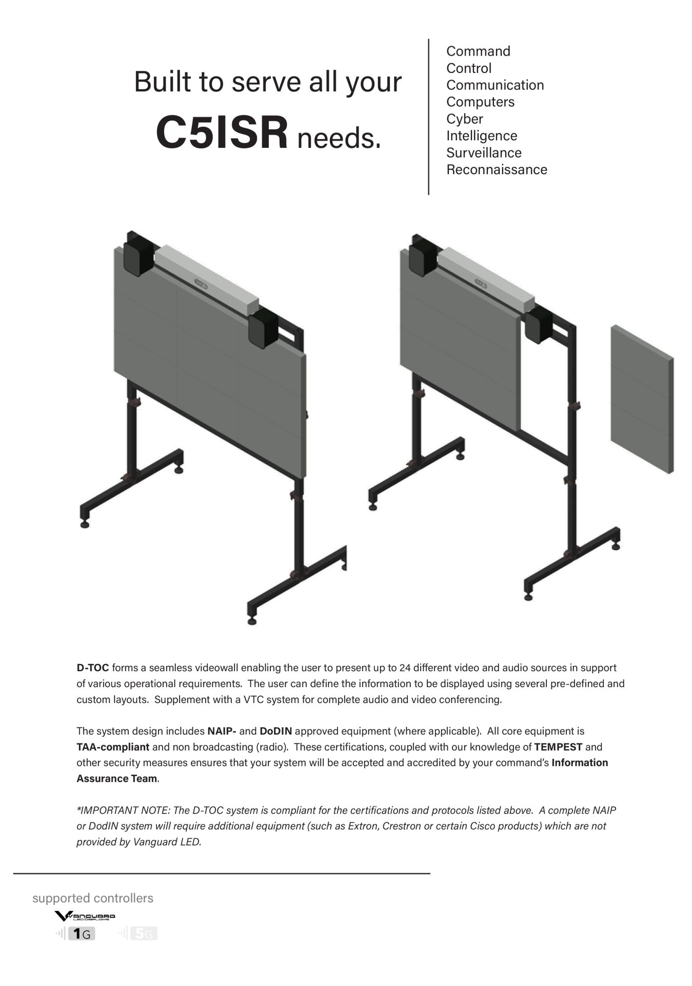 Taa Government D-Toc Mobile Display | Vanguard Led Display