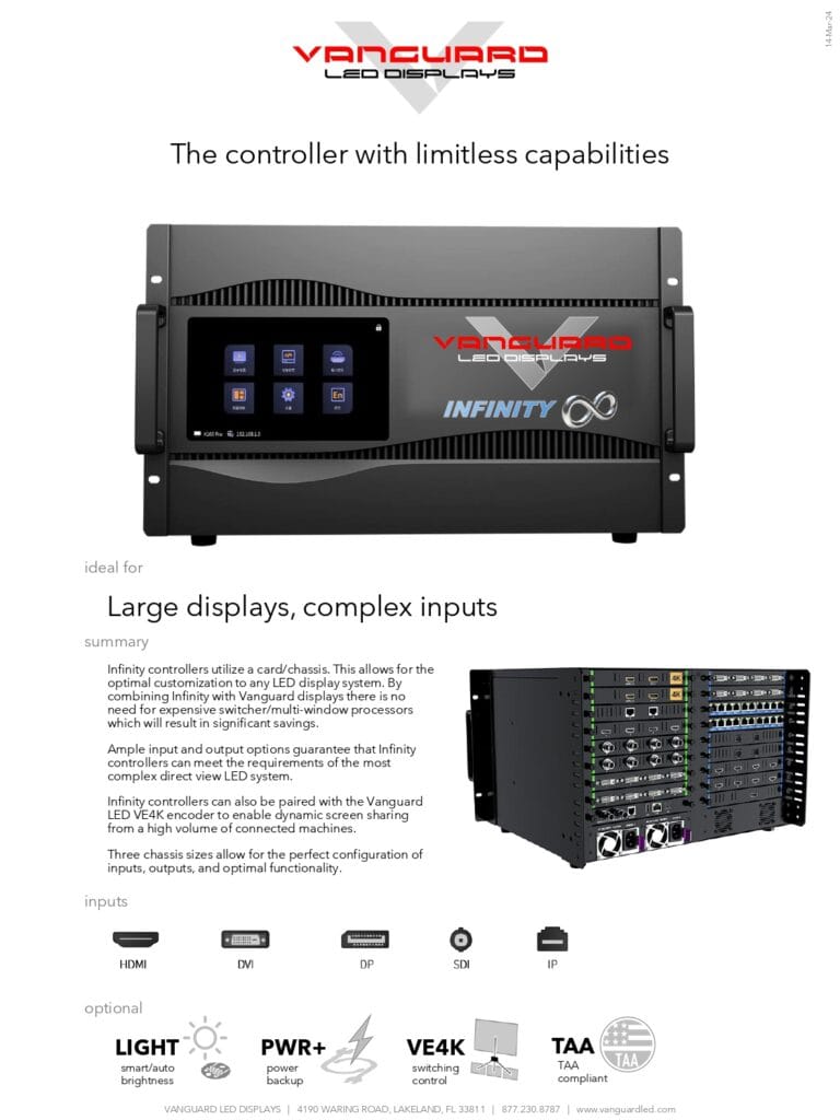 Military Taa Government Infinity Controllers | Vanguard Led Display