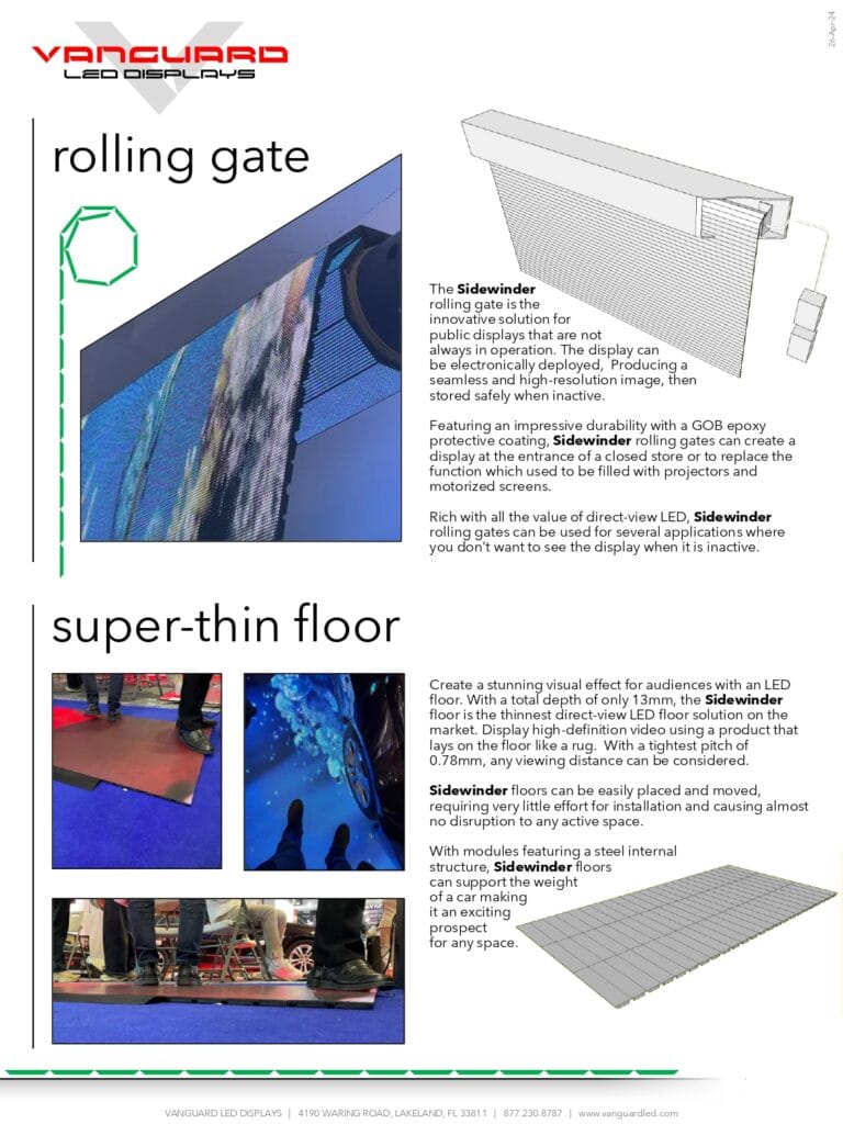 Sidewinder Outdoor LED Panels & Screens for Advertising | Vanguard LED ...