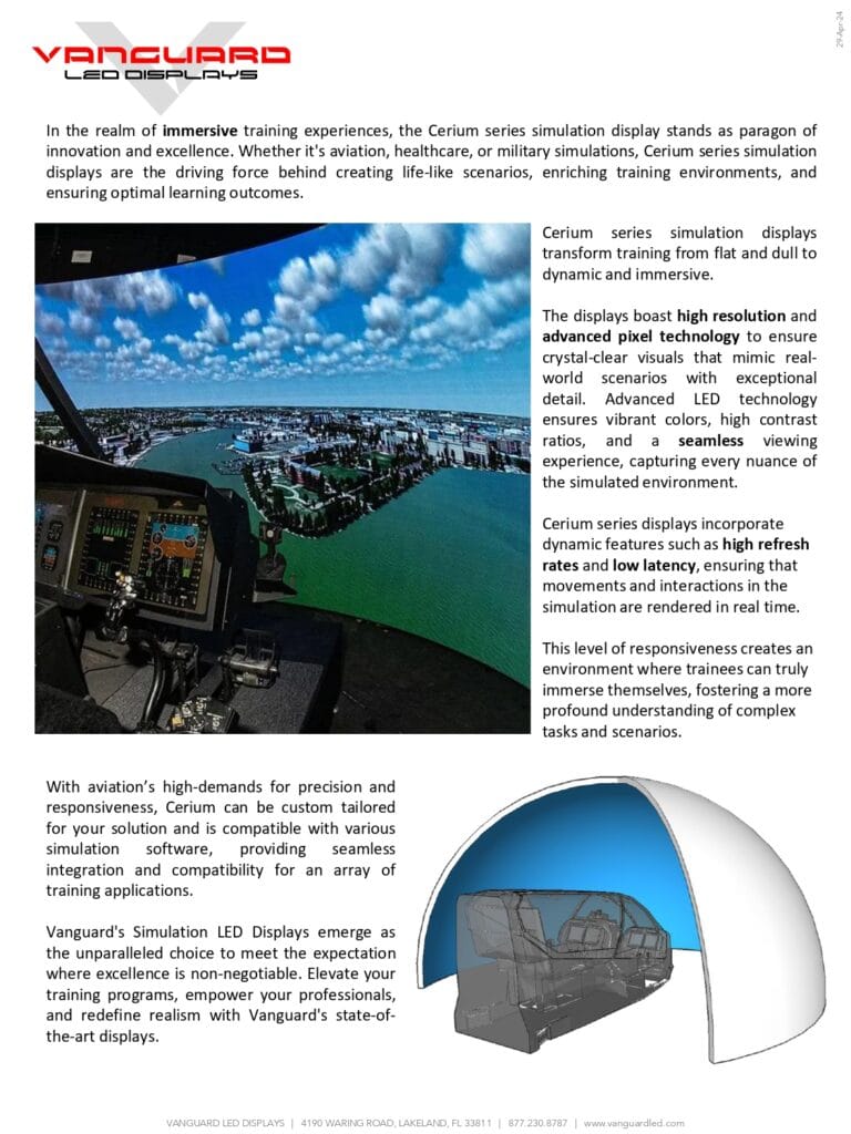 Curved And Custom Displays Cerium Cylinders Tunnels Domes - Vanguard ...