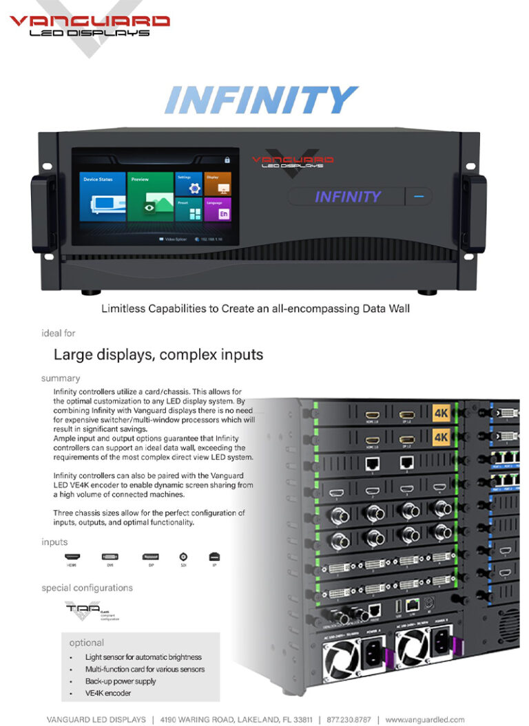 Infinity Controllers | Vanguard Led Display